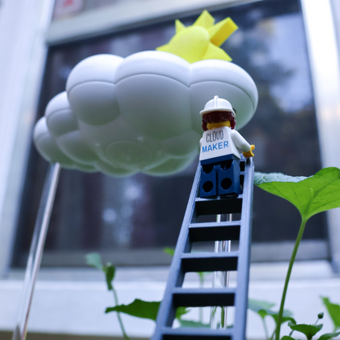 Original Dripping Rain Cloud with Ladder Charm – The Cloud Makers