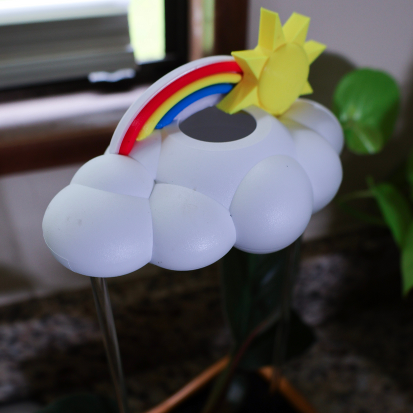 Original Dripping Rain Cloud with Sun and Rainbow Charms – The Cloud Makers