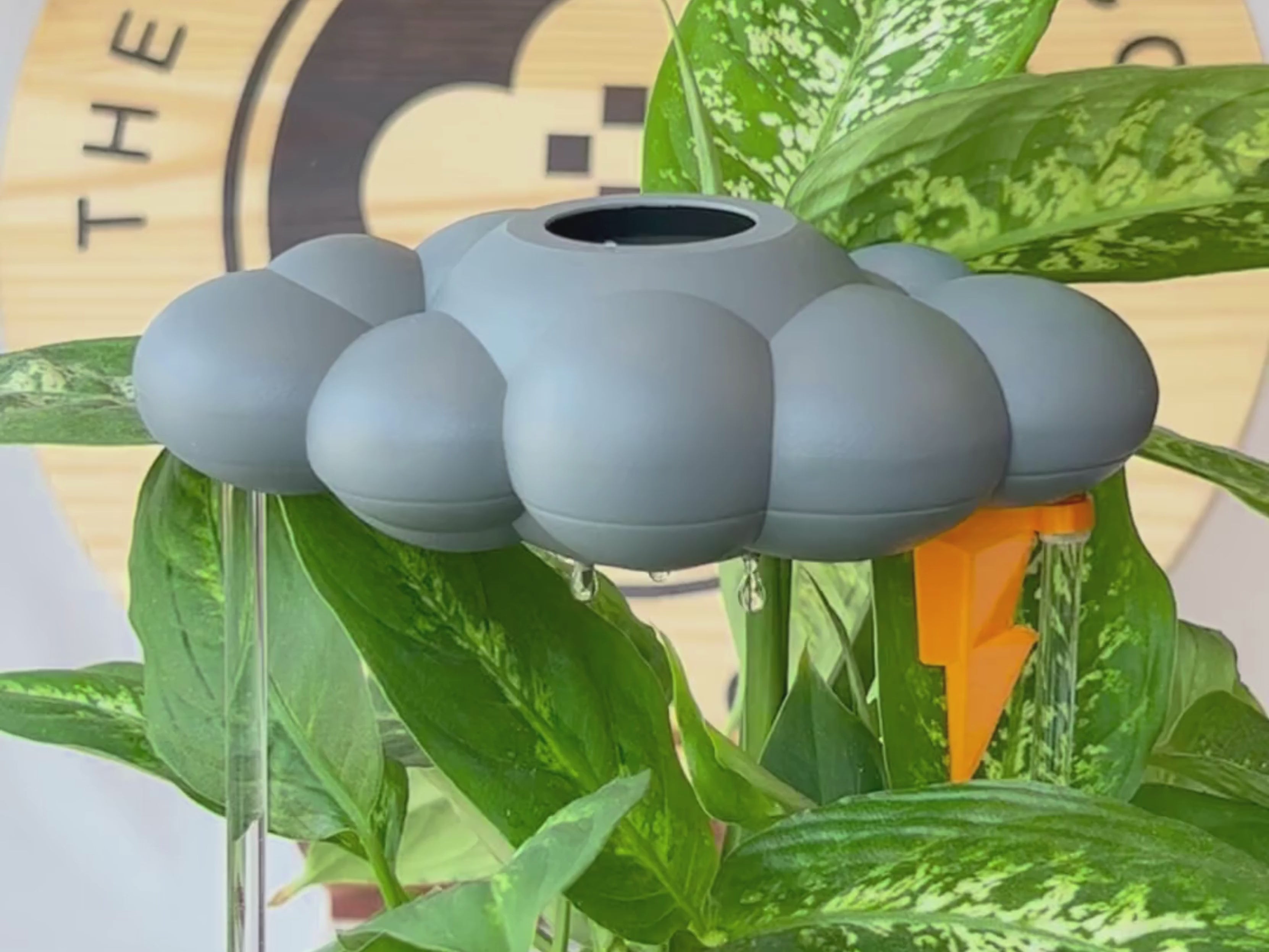 Stormy Dripping Rain Cloud with Lightning Bolt Charm – The Cloud Makers